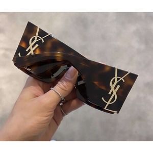 Saint Laurent | Accessories | Saint Laurent Sl M19 Blaze 02 Havana Gold ...